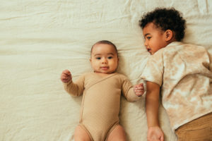 Newborn Photos with a 3-Month-Old Baby - Stylish & Hip Kids Photography